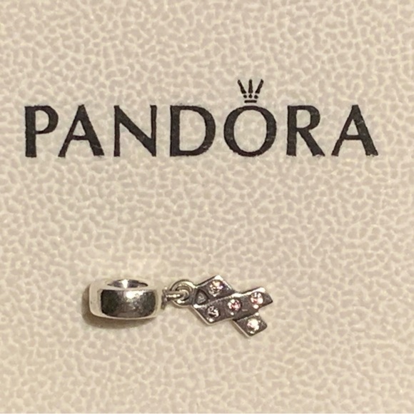 Pandora | Jewelry | Authentic Pandora Sterling Silver Breast Cancer ...